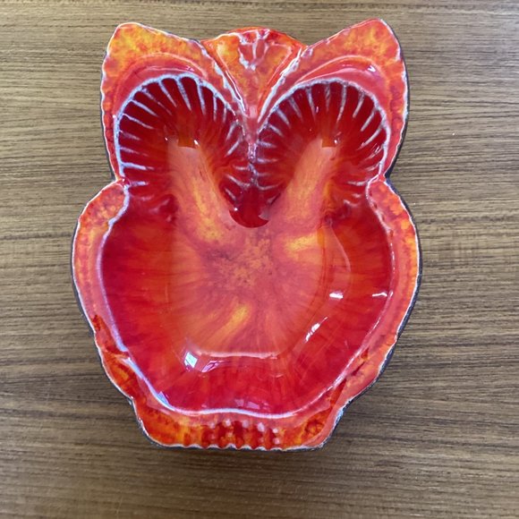 Treasure Craft | Accents | Orange Owl Dish | Poshmark